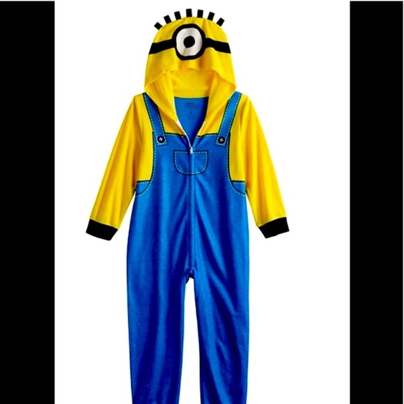 Dreamworks | Pajamas | Nwt 6 Girl Boy Minions Sleeper Pajamas ...